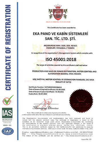 Kalite Belgeleri | Eka Pano